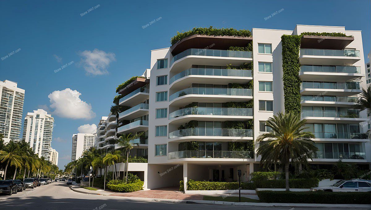 Eco-Friendly Condo Building with Greenery | Image 4080 x 2304 px