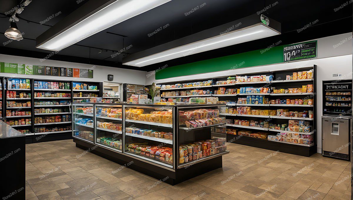 Modern Convenience Store Interior View | Image 4080 x 2304 px