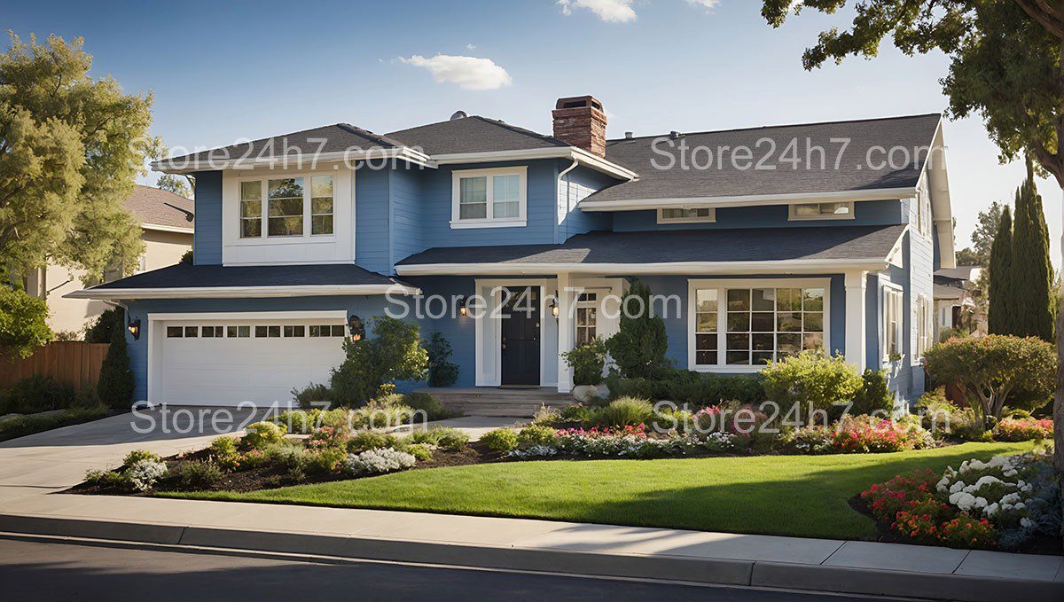 Inviting Blue Family Home Evening | Image 4080 x 2304 px