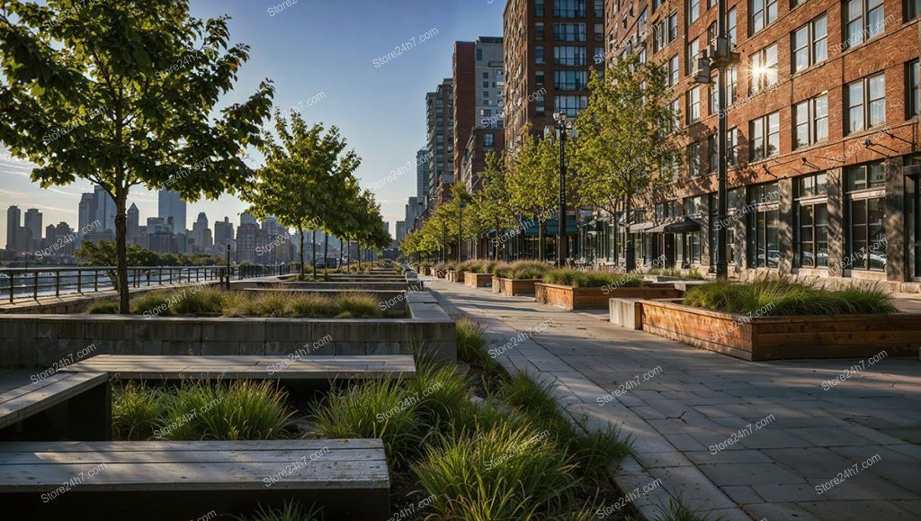 Waterfront Promenade Long Island City | Hi-Res Image